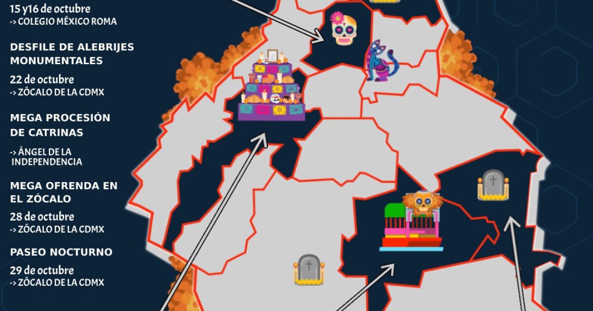 Este es el mapa de todos los eventos en CDMX - Libre Noticias