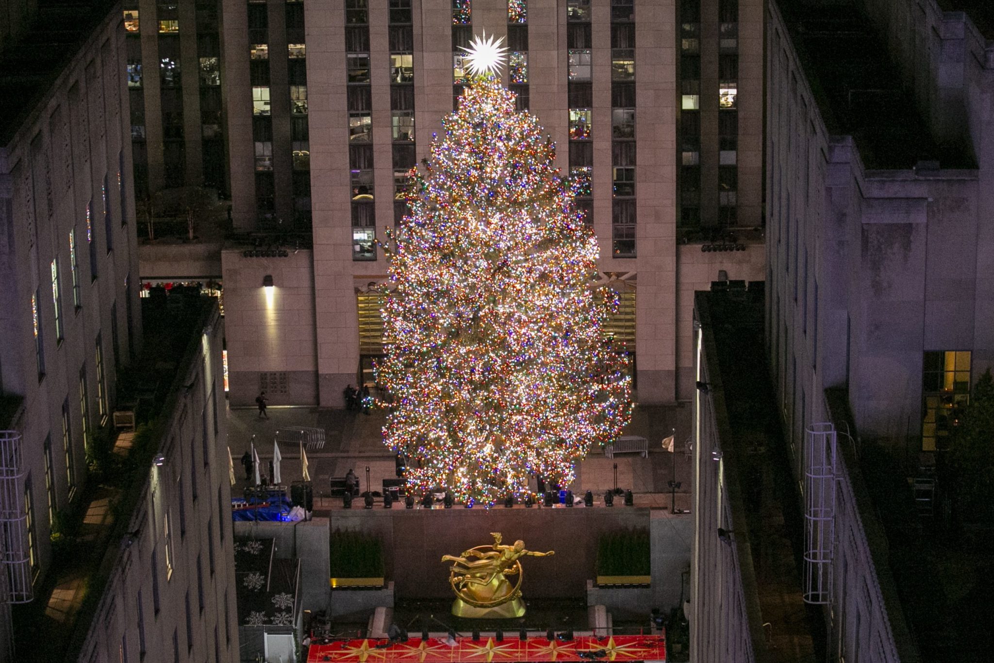 Encendido del árbol del Rockefeller Center inaugura temporada navideña ...