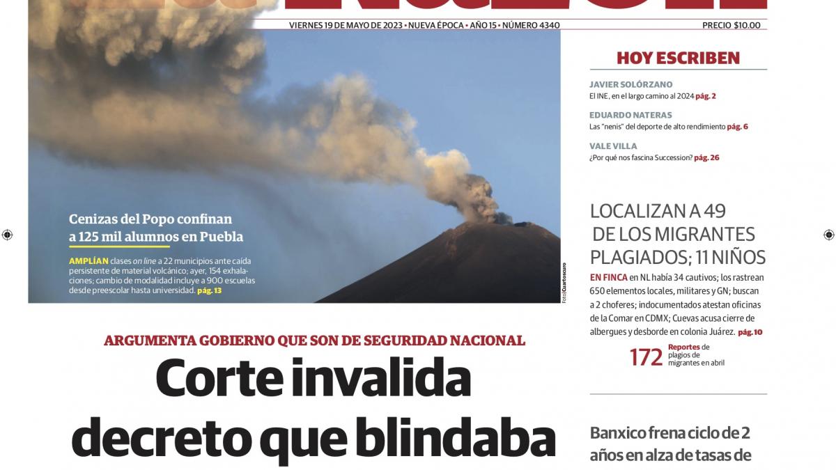 Versión Impresa, 19 mayo 2023 - Libre Noticias
